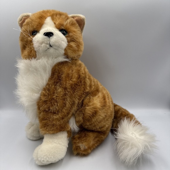 Dan Dee | Cat | Dan Dee Realistic Plush Cat With Whiskers Green Eyes ...